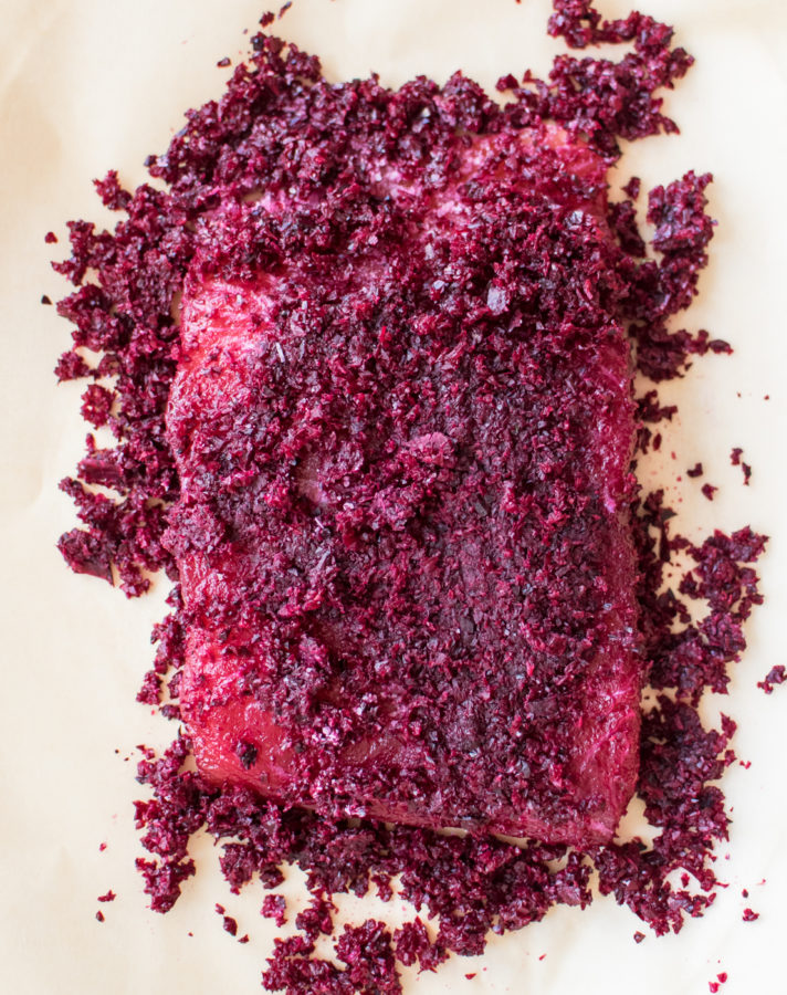 Beet Cured Salmon | Carolyn's Cooking
