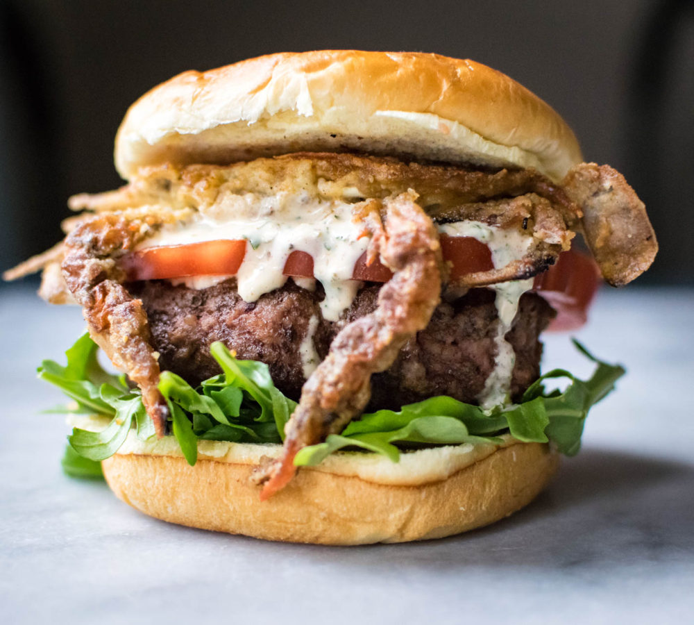 Soft Shell Crab Burger: The Literal Krabbypatty | Carolyn's Cooking