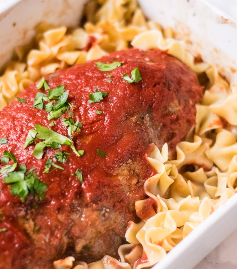 Ma! The Meatloaf! (Italian Meatloaf with Egg Noodles) | Carolyn's Cooking