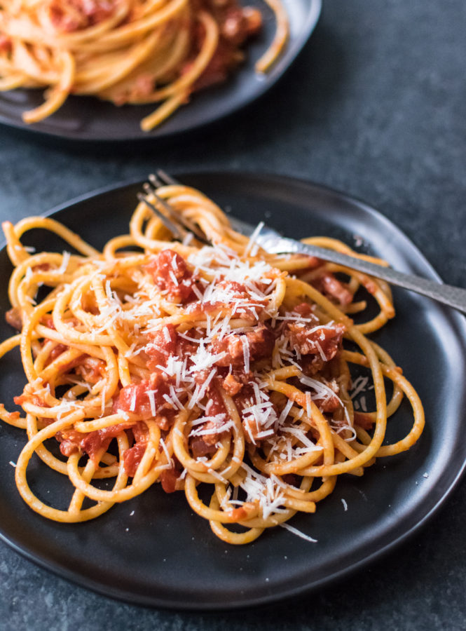 Bucatini all'Amatriciana | Carolyn's Cooking