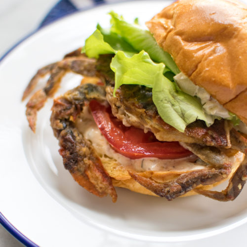 Soft Shell Crab Sandwich | Carolyn's Cooking