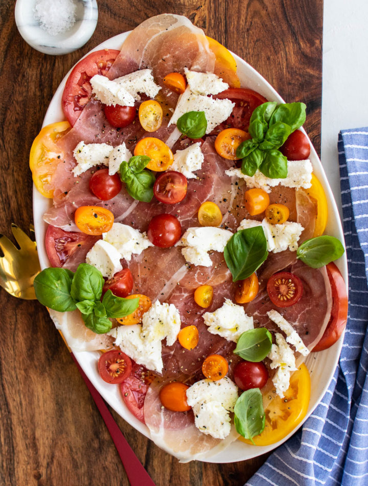 Caprese Salad with Prosciutto | Carolyn's Cooking