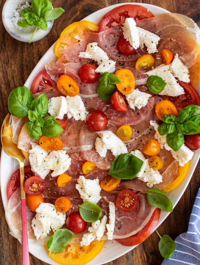 Caprese Salad with Prosciutto | Carolyn's Cooking