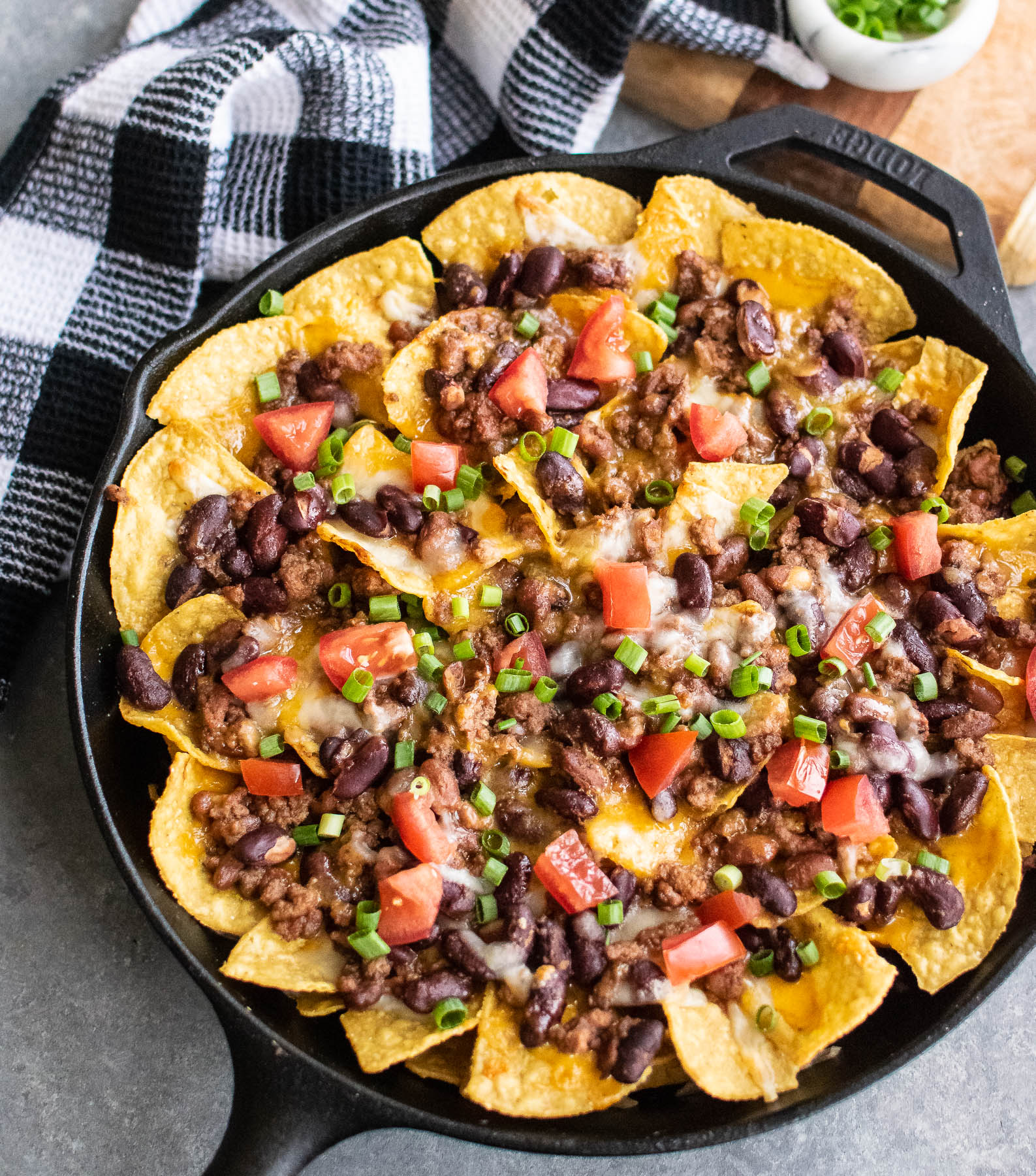 Baked Chili Nachos | Carolyn's Cooking