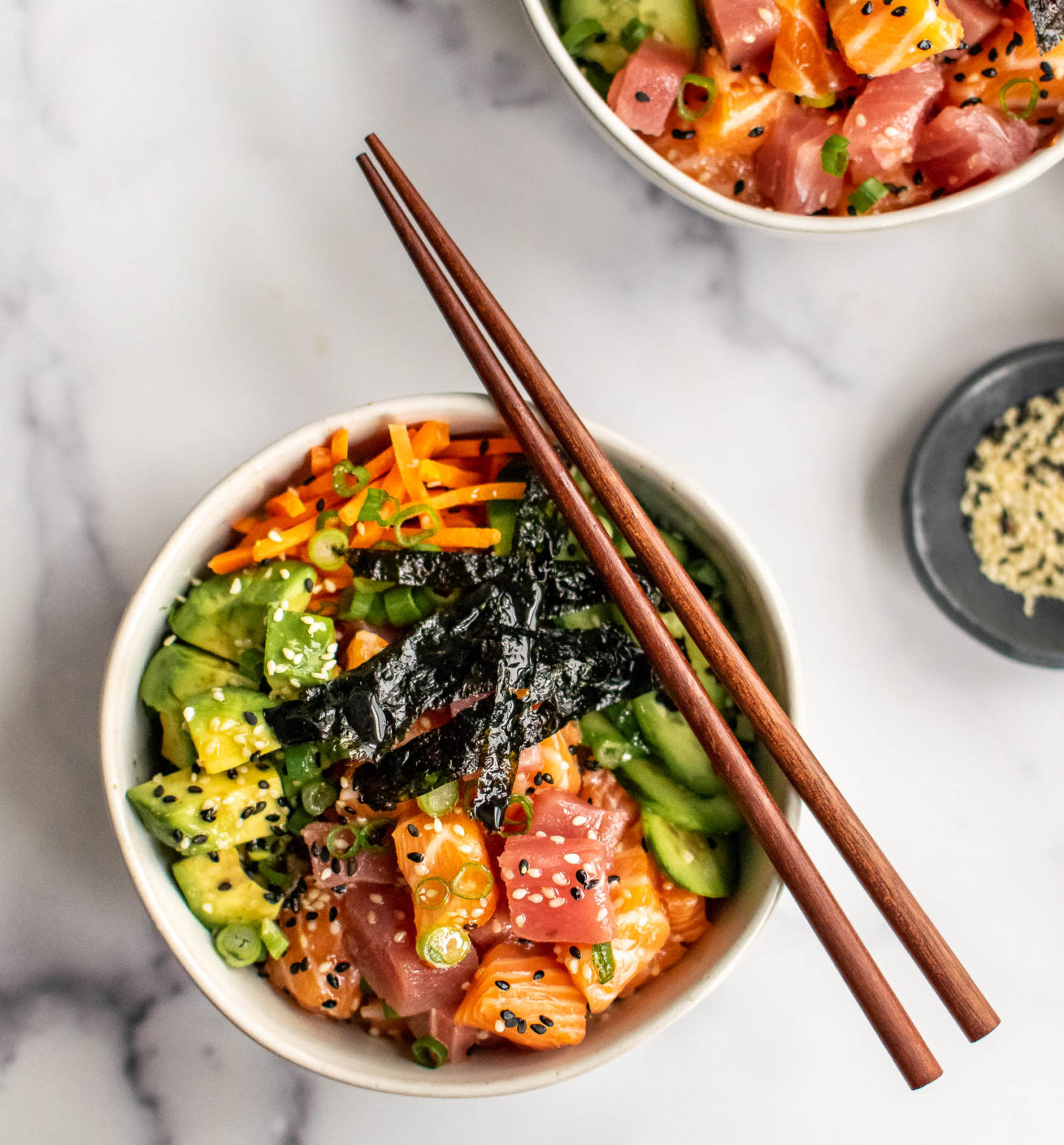Whole30 Poke Bowls | Carolyn's Cooking