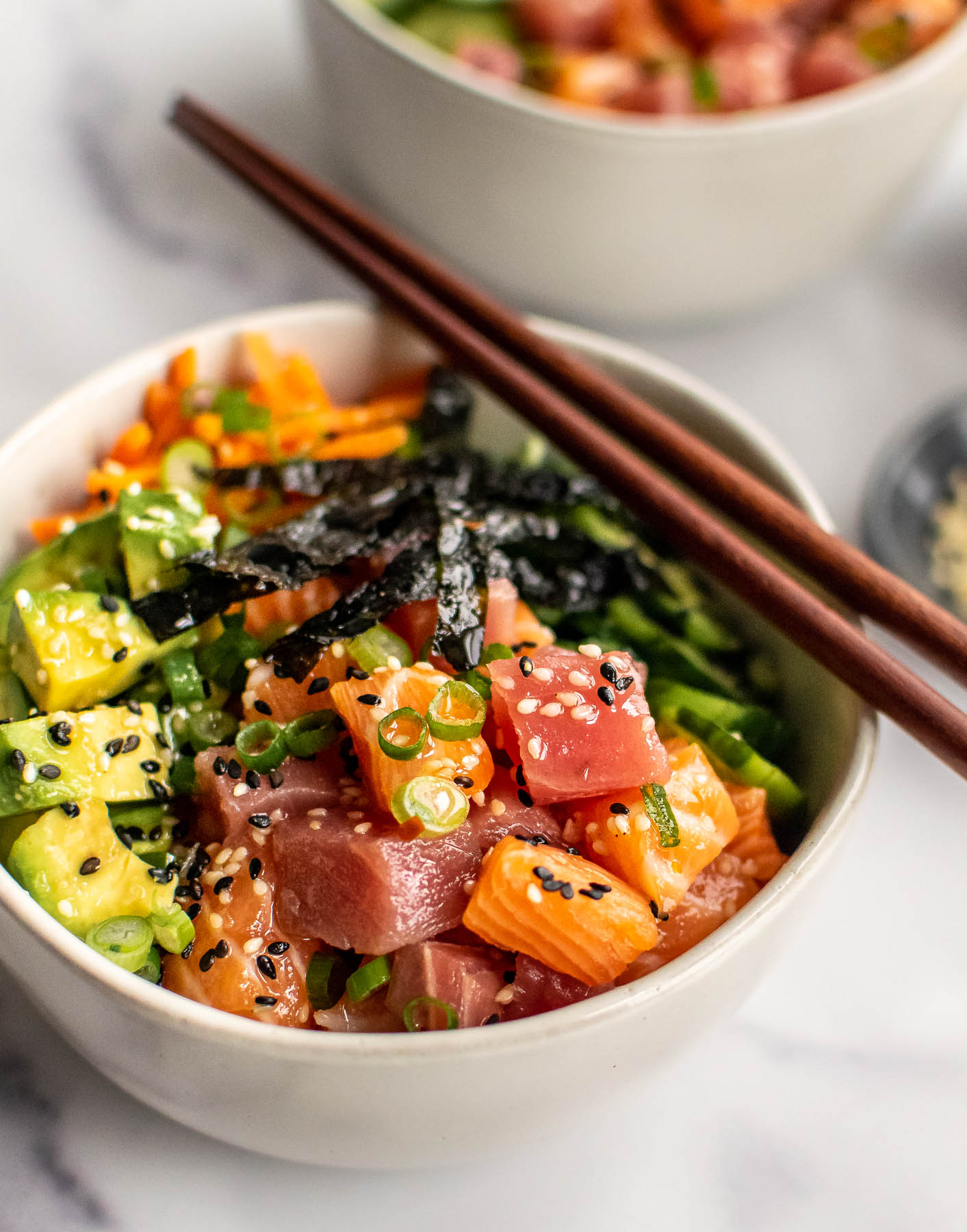 Whole30 Poke Bowls | Carolyn's Cooking