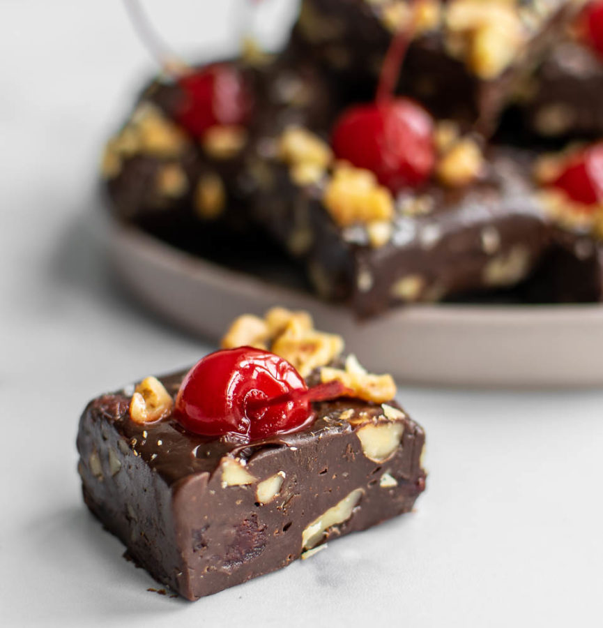 Double Cherry Chocolate Fudge | Carolyn's Cooking
