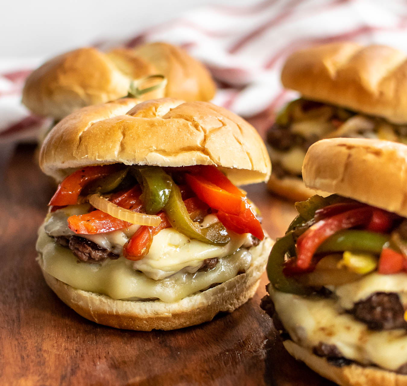(Not Philly) Cheesesteak Smash Burgers | Carolyn's Cooking