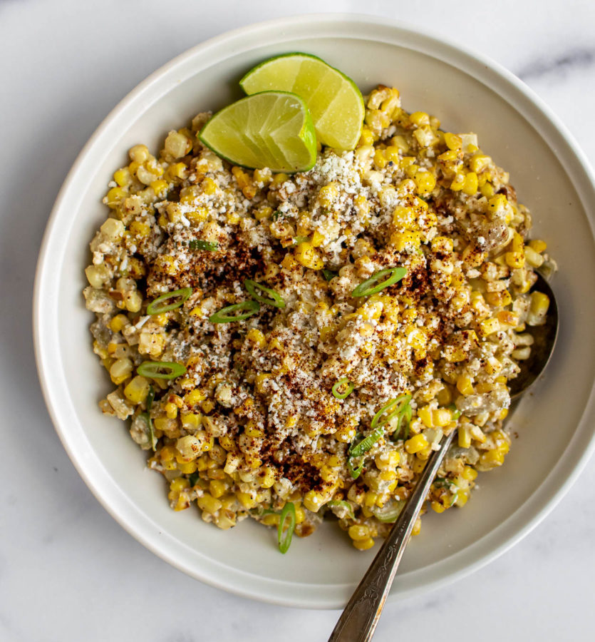 Elote in a Bowl (Esquites) | Carolyn's Cooking