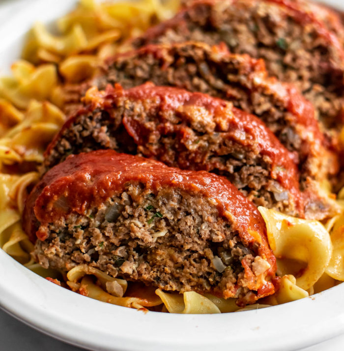 Ma! The Meatloaf! (Italian Meatloaf with Egg Noodles) | Carolyn's Cooking