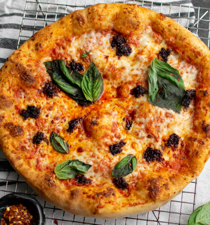 Pizza with 'Nduja and Tomato Cream Sauce | Carolyn's Cooking