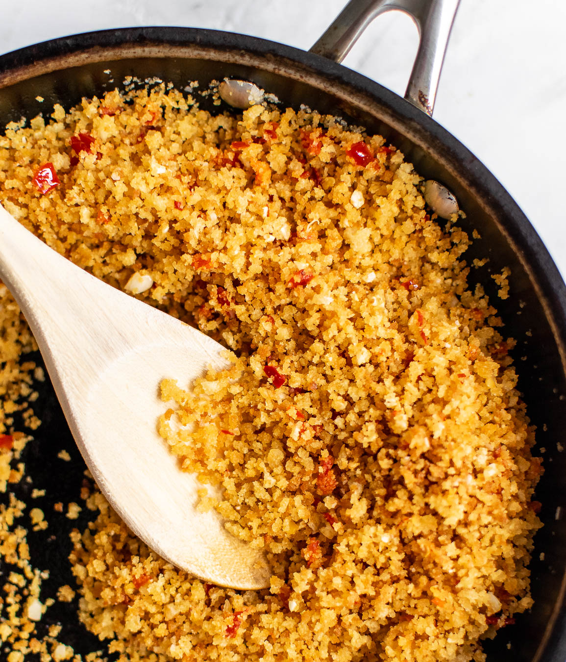 Spicy Calabrian Breadcrumbs (Pangrattato) | Carolyn's Cooking