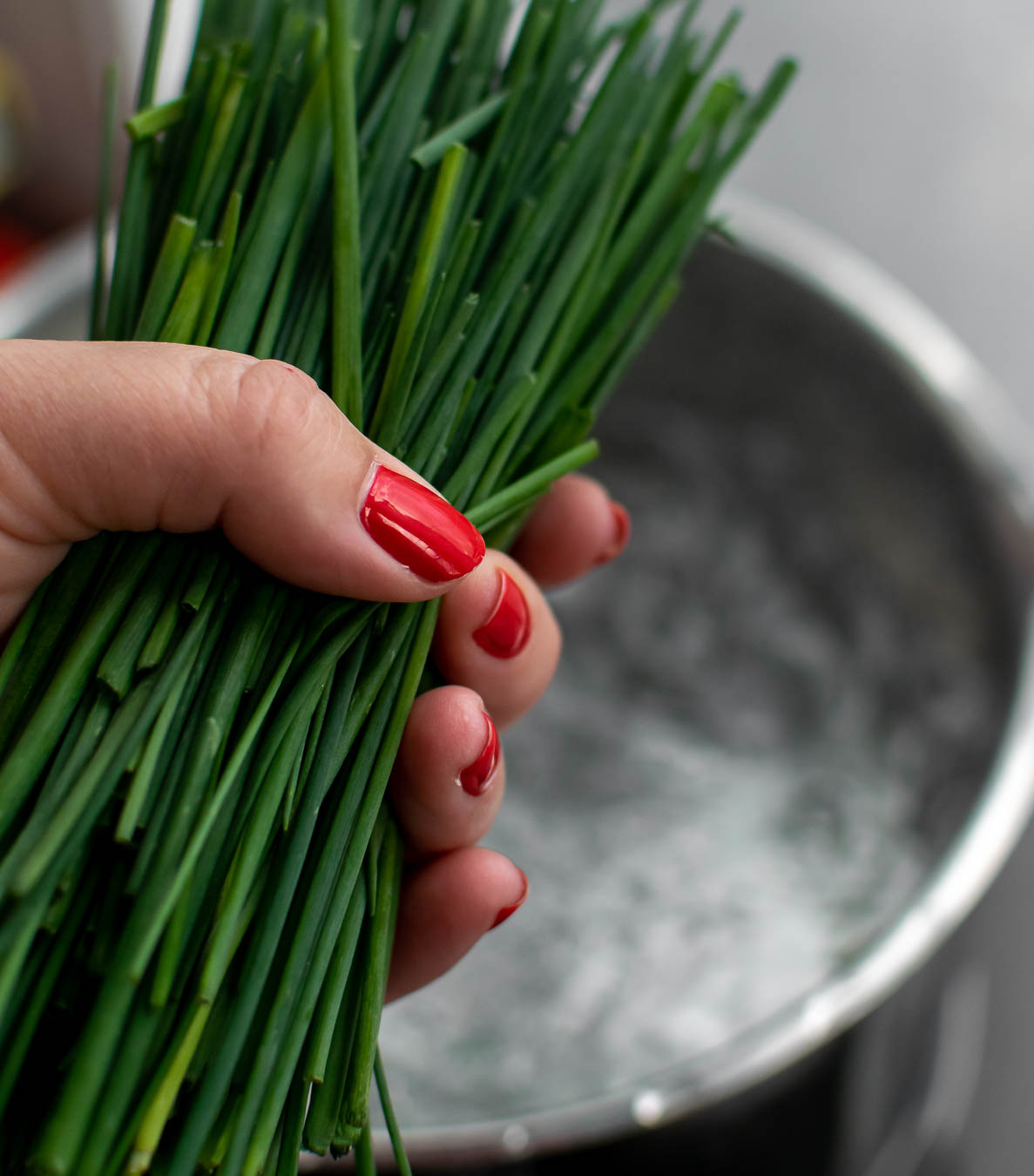 Chive Oil Recipe | Carolyn's Cooking