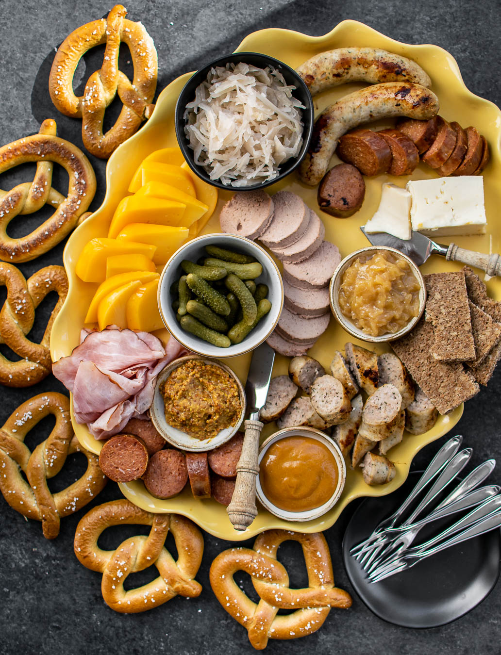 Bavarian Meat and Cheese Board | Carolyn's Cooking
