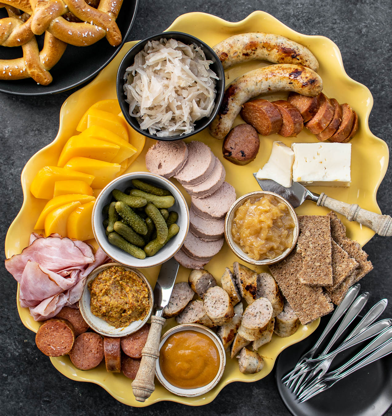 Bavarian Meat and Cheese Board | Carolyn's Cooking