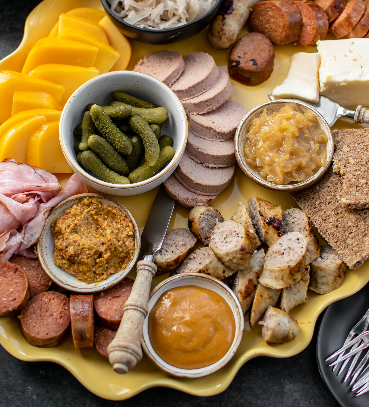 Bavarian Meat and Cheese Board | Carolyn's Cooking
